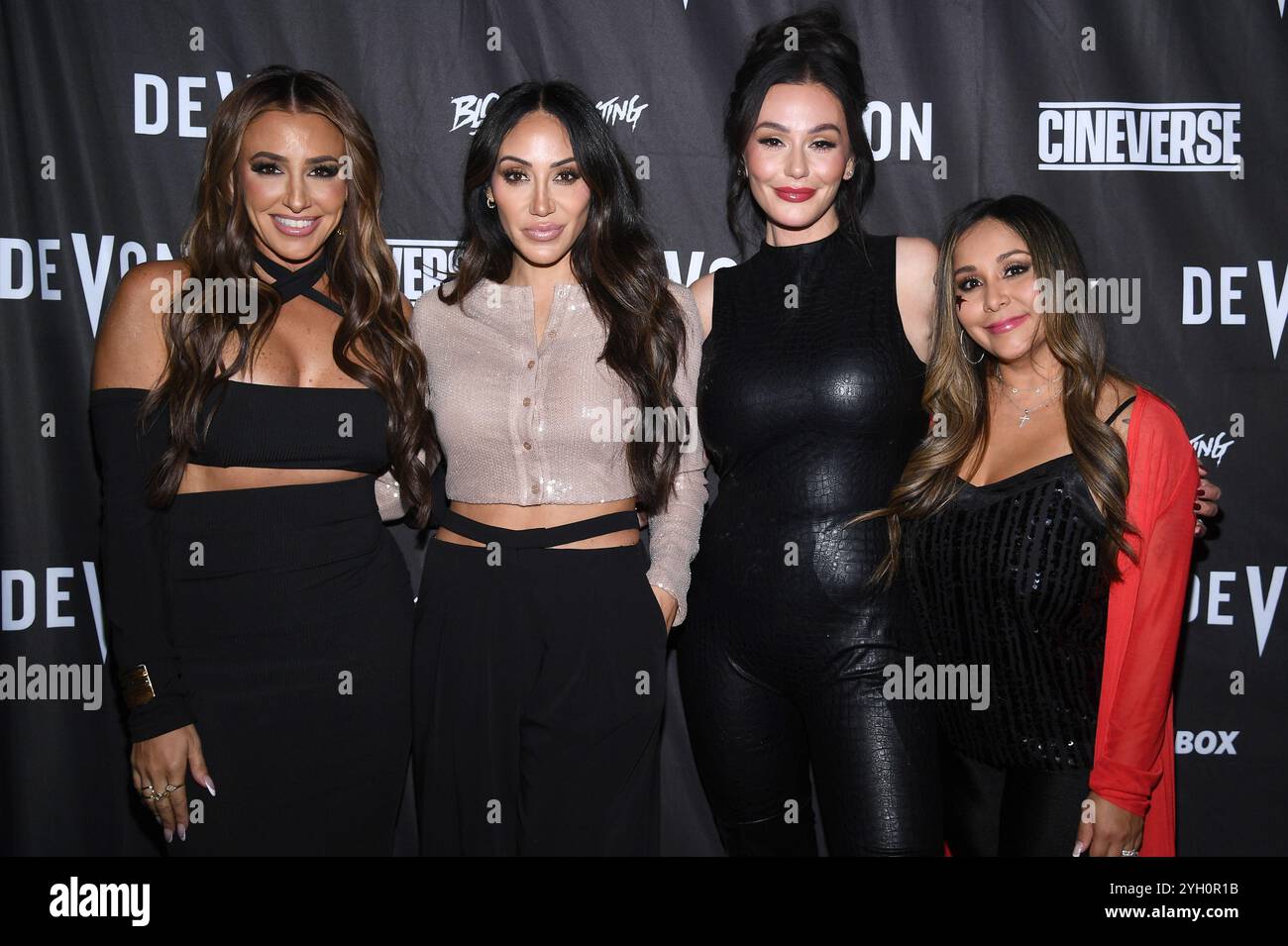 (L-R) Danielle Cabral, Melissa Gorga, Jenni 'JWoww' Farley and Nicole ...