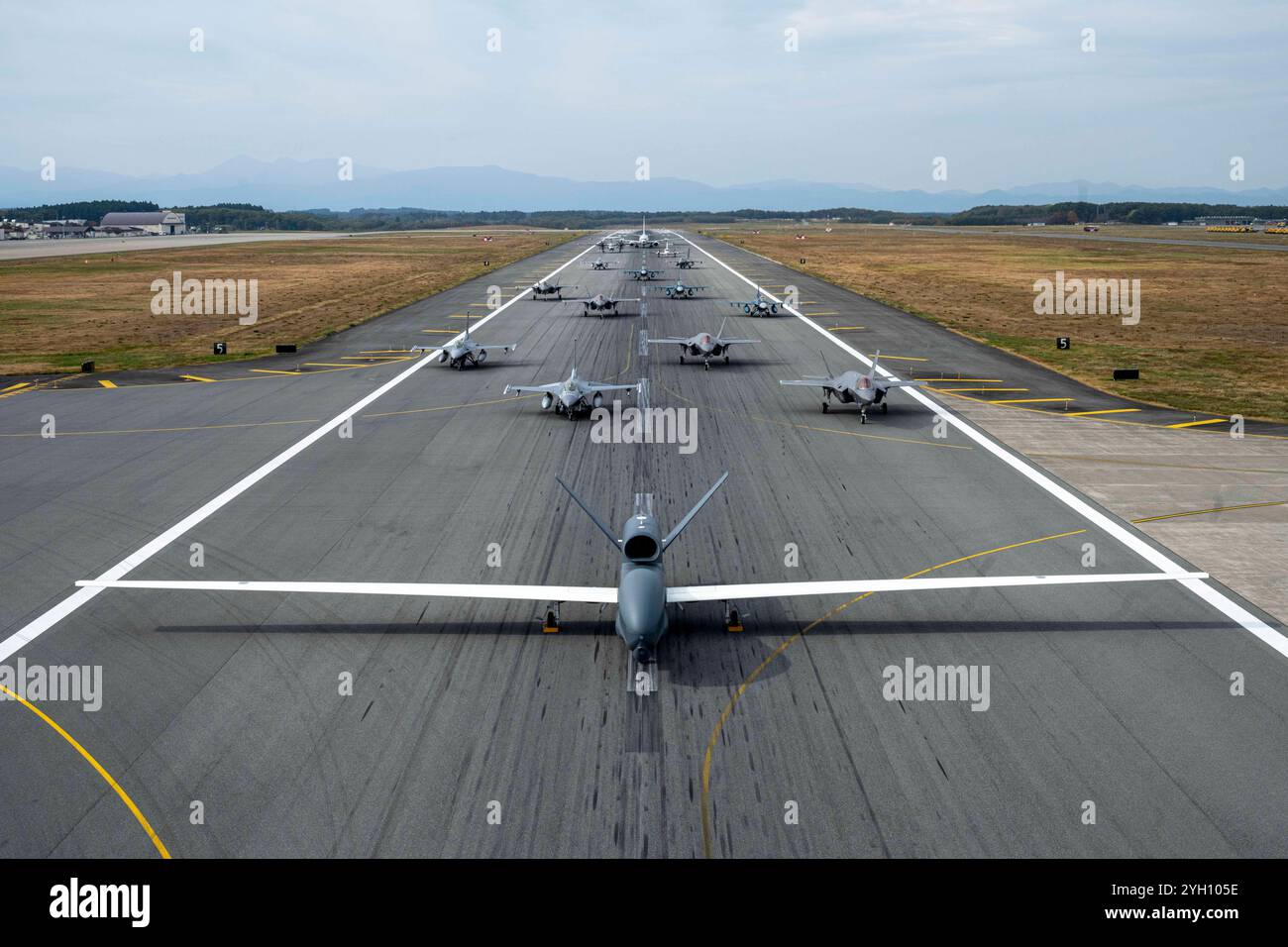 Japan. 31st Oct, 2024. Four U.S. Air Force F-16 Fighting Falcons, four ...