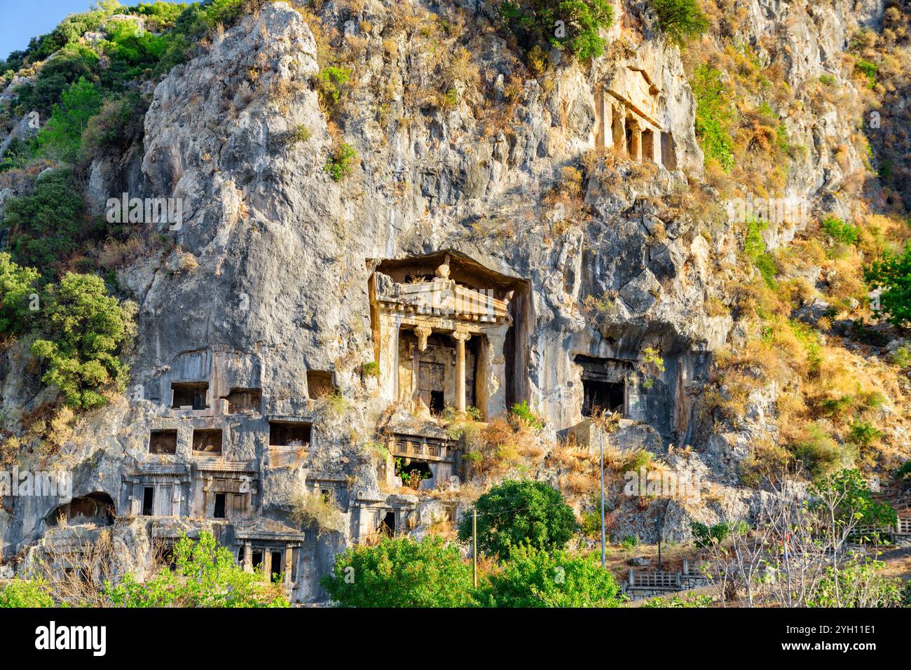 The Tomb of Amyntas (the Lycian Rock Tombs), Fethiye, Turkey Stock ...