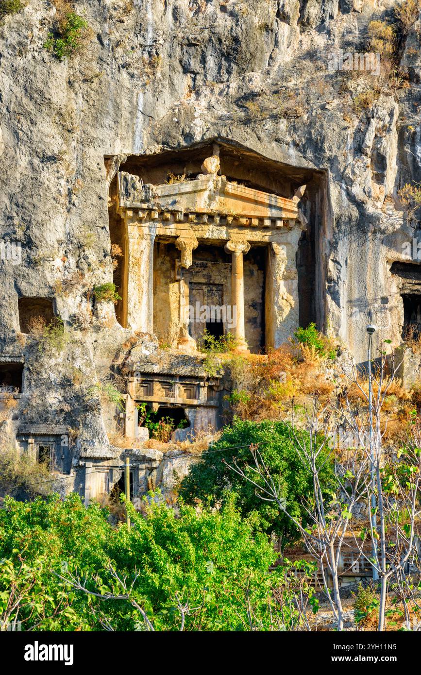 Rock carved tombs turkey hi-res stock photography and images - Alamy
