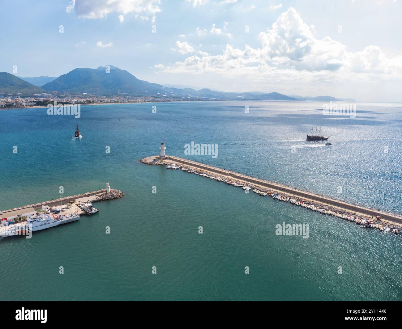 Alanya lighthouse marina turkey hi-res stock photography and images - Alamy