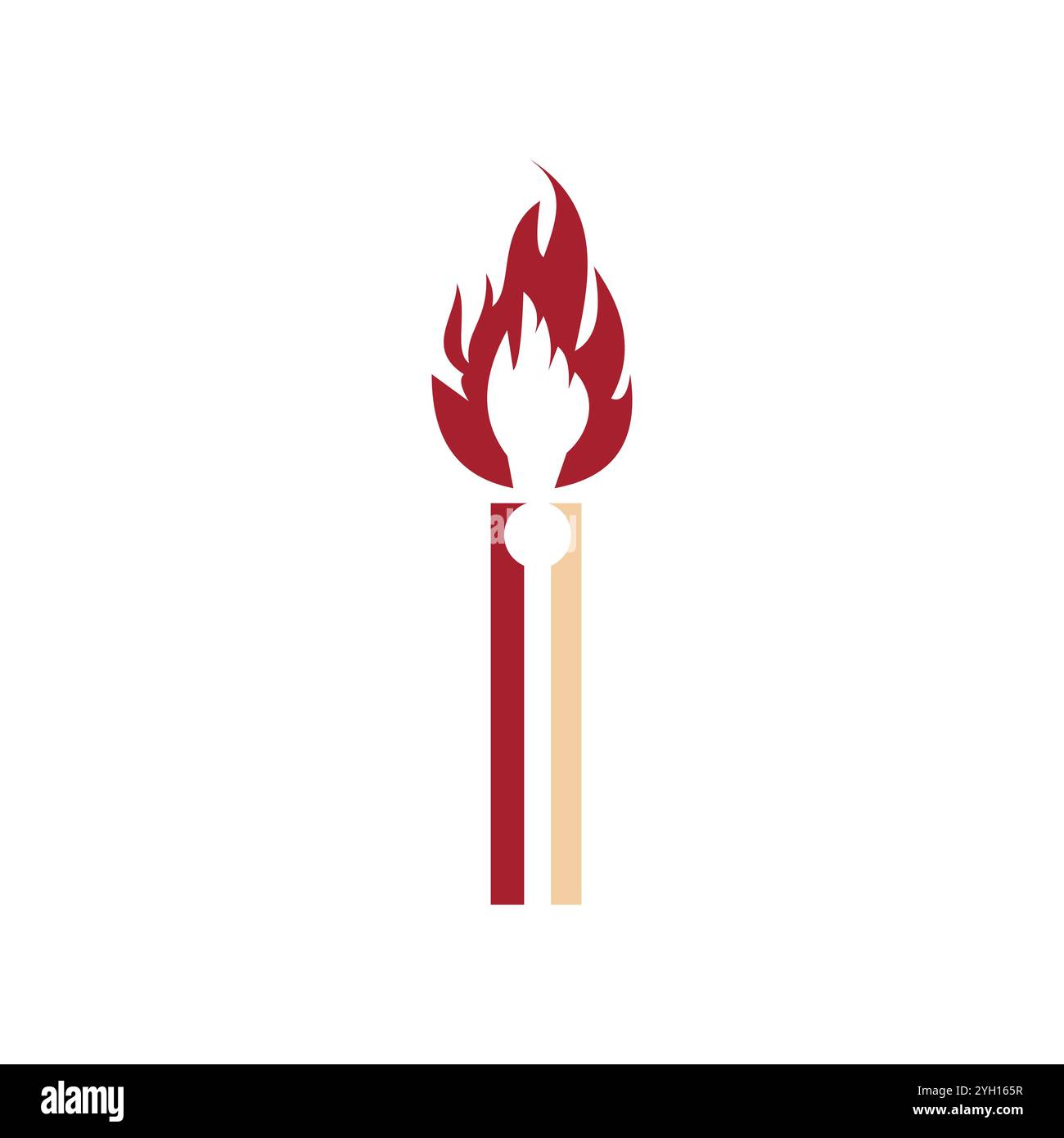 Creative match fire logo hi-res stock photography and images - Alamy