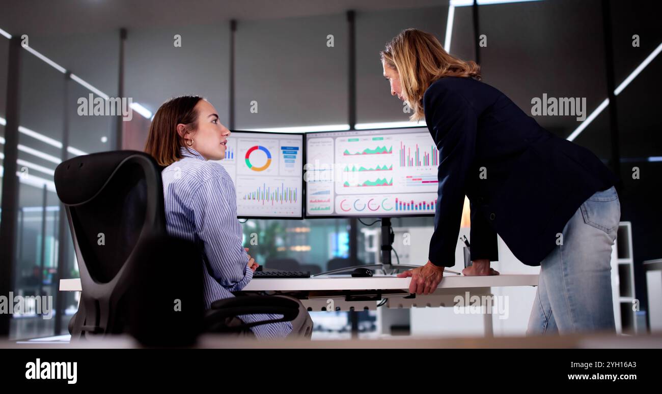Data Analyst Using Data Analytics KPI Dashboard Stock Photo - Alamy