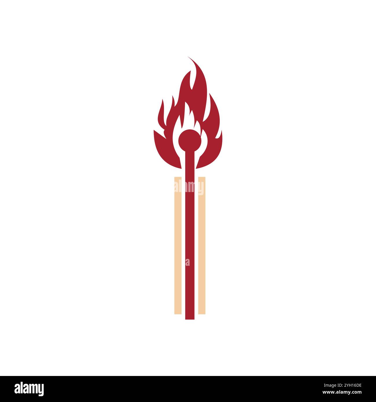 Creative match fire logo hi-res stock photography and images - Alamy