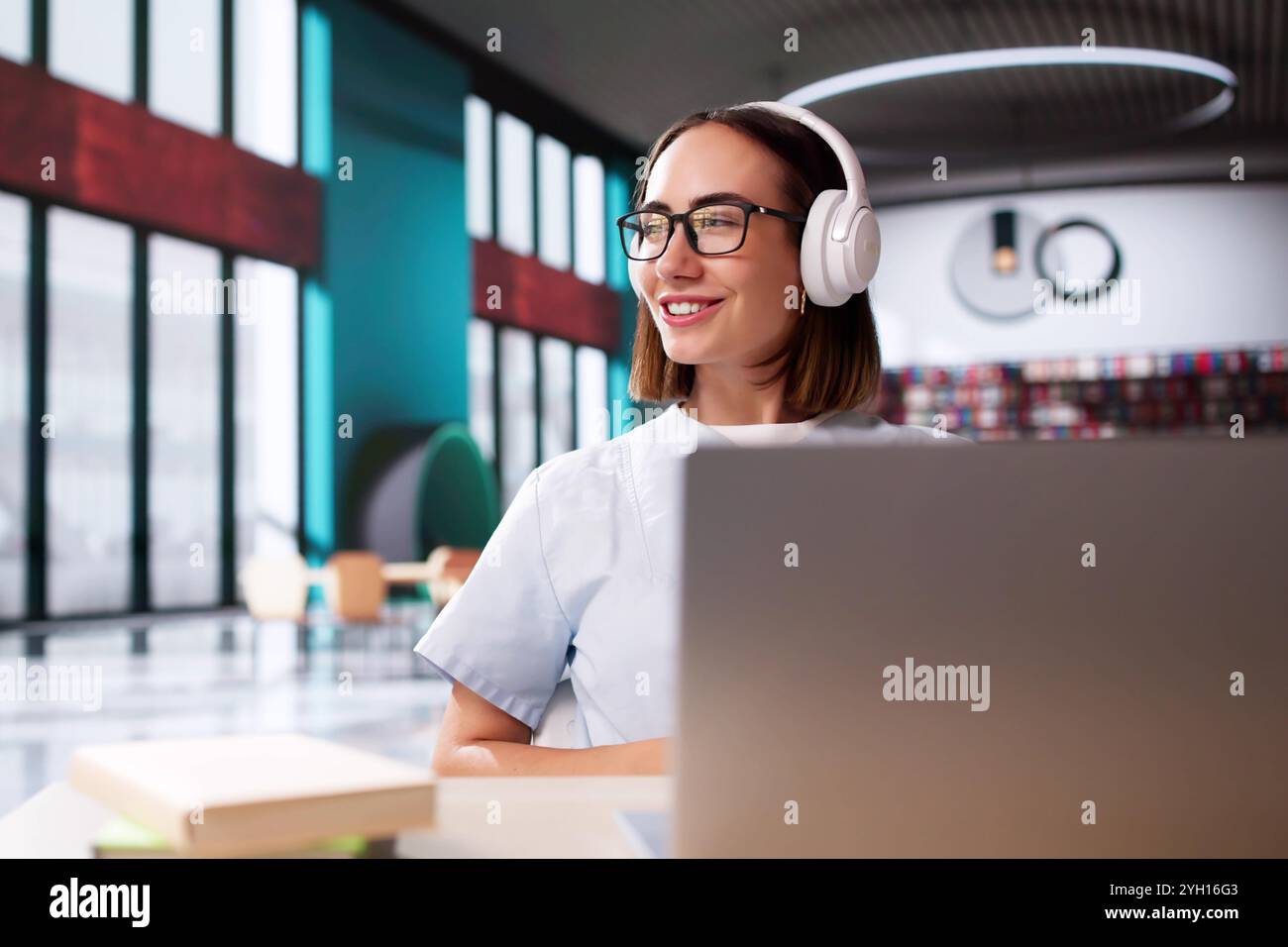 Woman Studying To Become Medical Doctor. Healthcare Education Stock ...