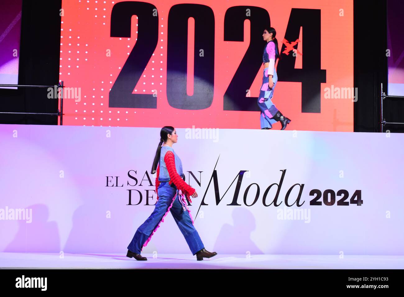 LEON, MEXICO - NOV 8. A model walks the runway wearing Ricardo Garcia ...
