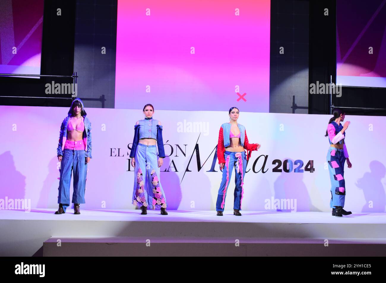 LEON, MEXICO - NOV 8. A model walks the runway wearing Ricardo Garcia ...