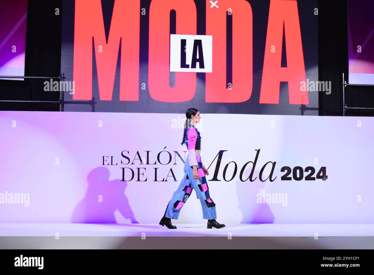 LEON, MEXICO - NOV 8. A model walks the runway wearing Ricardo Garcia ...