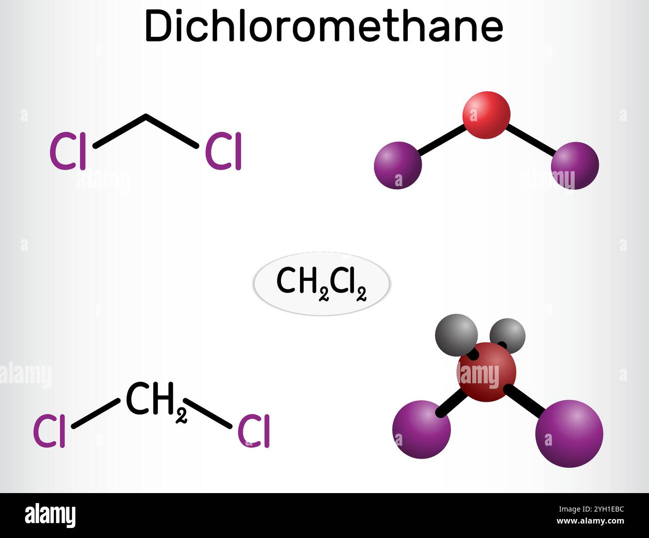Dichloromethane solvent molecule hi-res stock photography and images ...