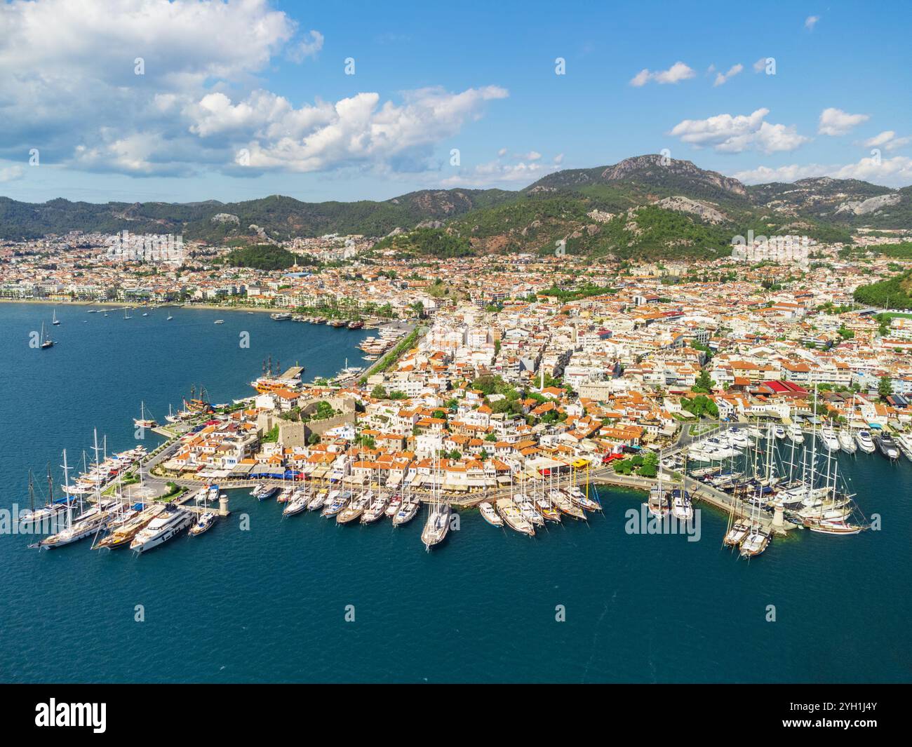 Aerial view of Marmaris in Turkey Stock Photo - Alamy