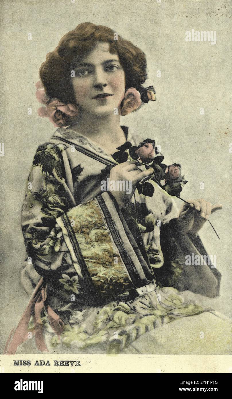 Ada Reeve- Actress. A vintage theatre image of Ada Reeve actress Stock ...
