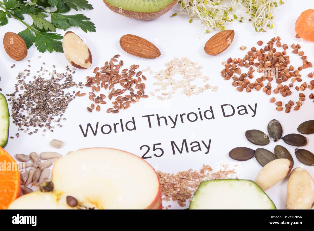 Inscription World Thyroid Day 25 May and best nutritious ingredients ...