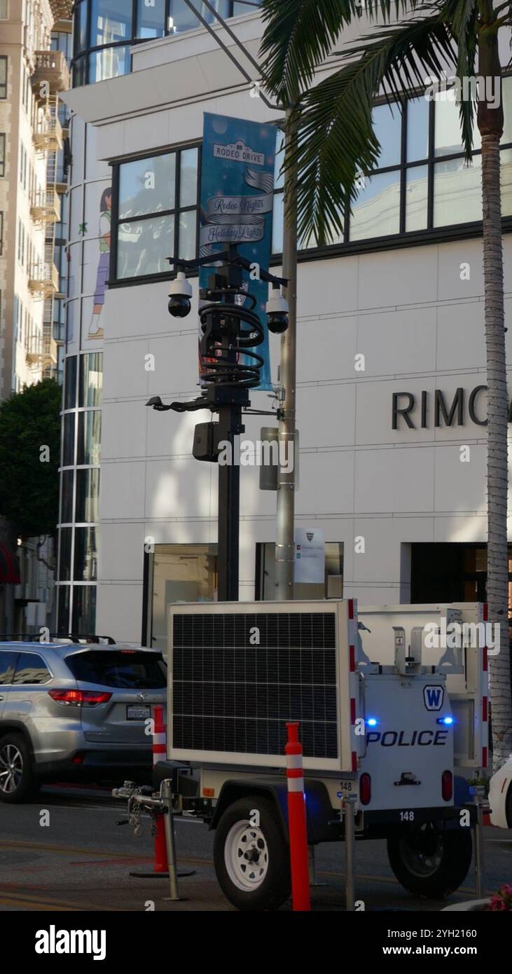 Beverly Hills, California, USA 8th November 2024 Police Cameras on ...