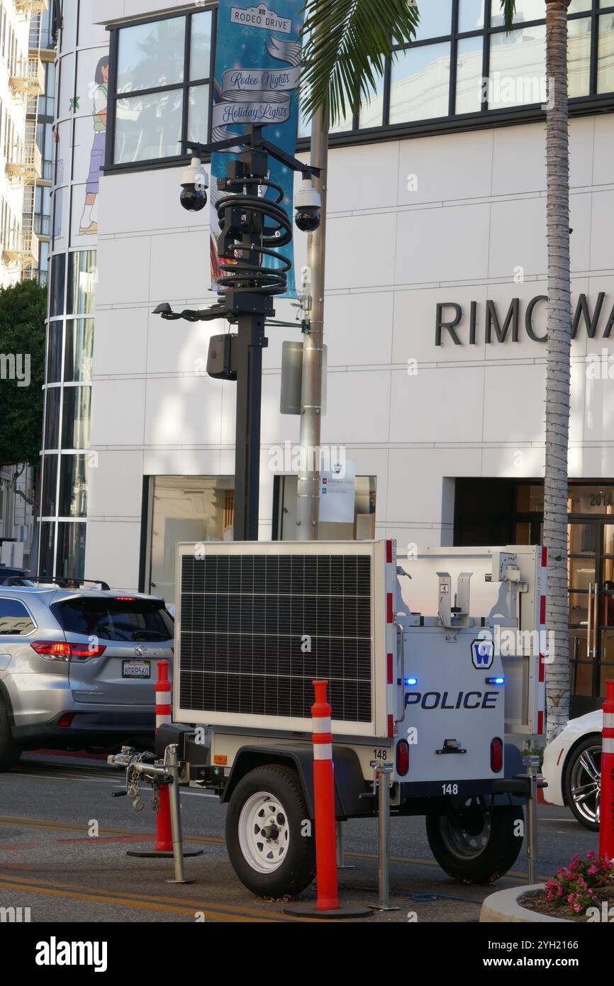 Beverly Hills, California, USA 8th November 2024 Police Cameras on ...