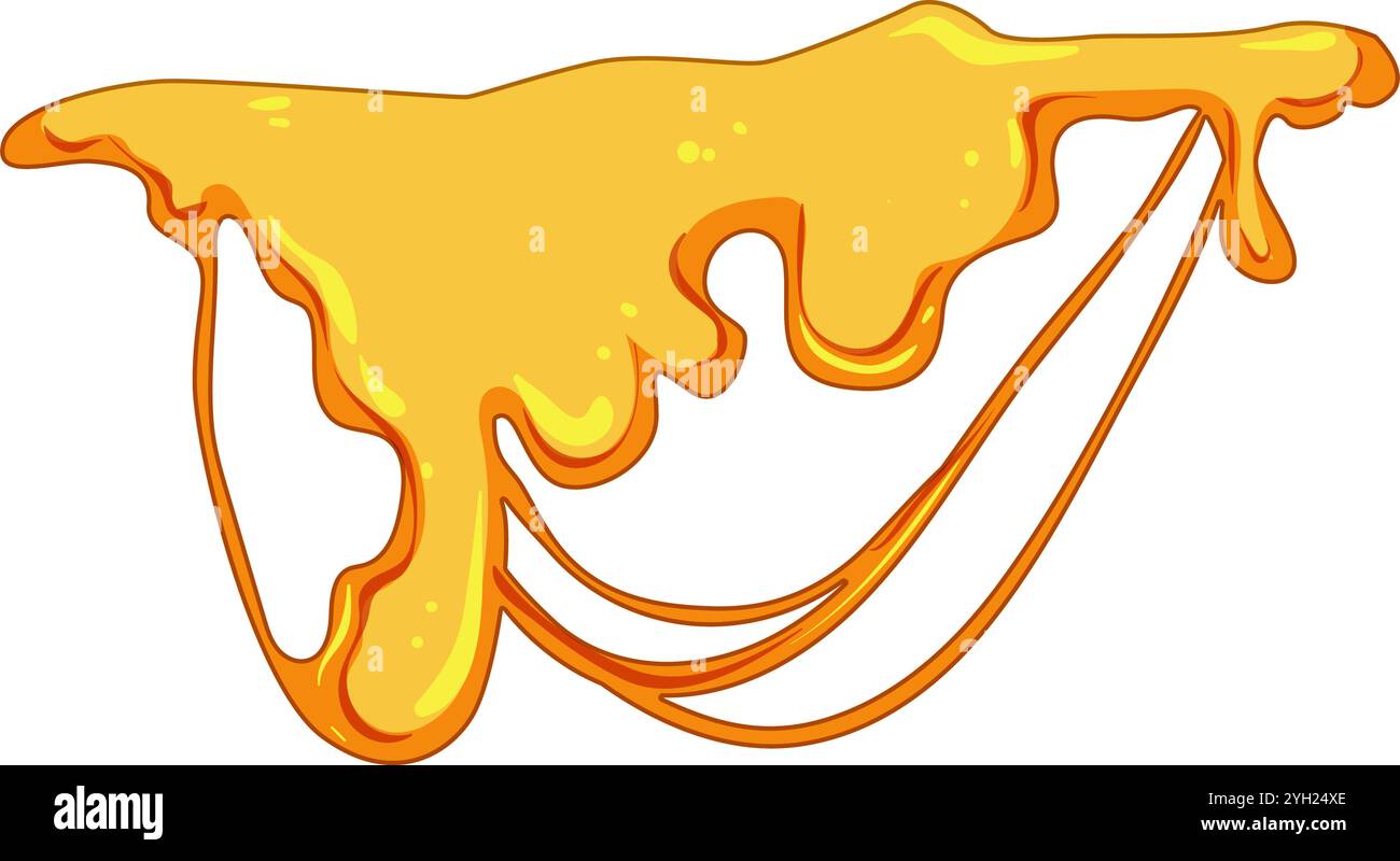 spot dripping oil stain cartoon vector illustration Stock Vector Image ...