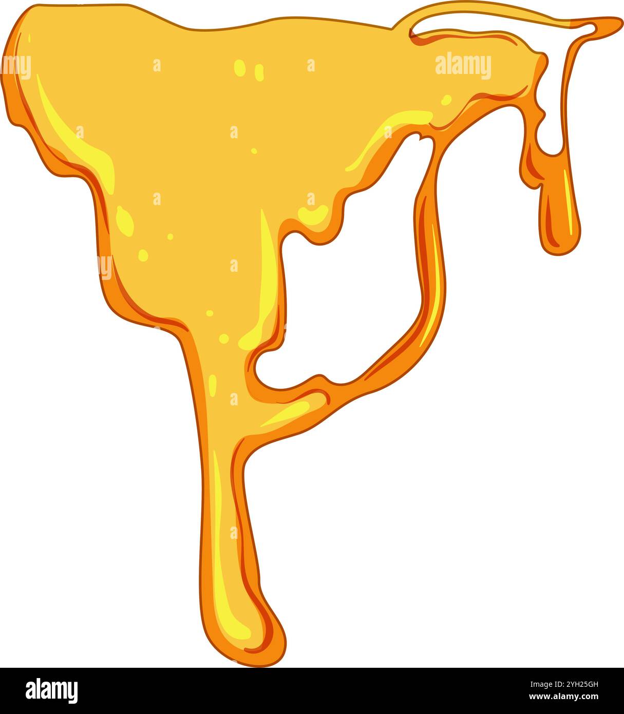 fabric dripping oil stain cartoon vector illustration Stock Vector ...