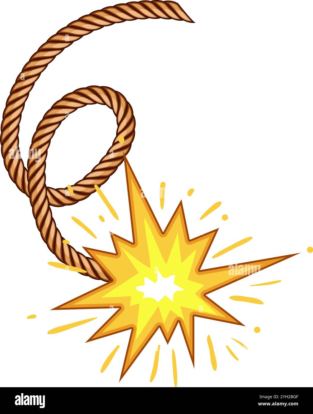 ignition dynamite fuse cartoon vector illustration Stock Vector Image ...