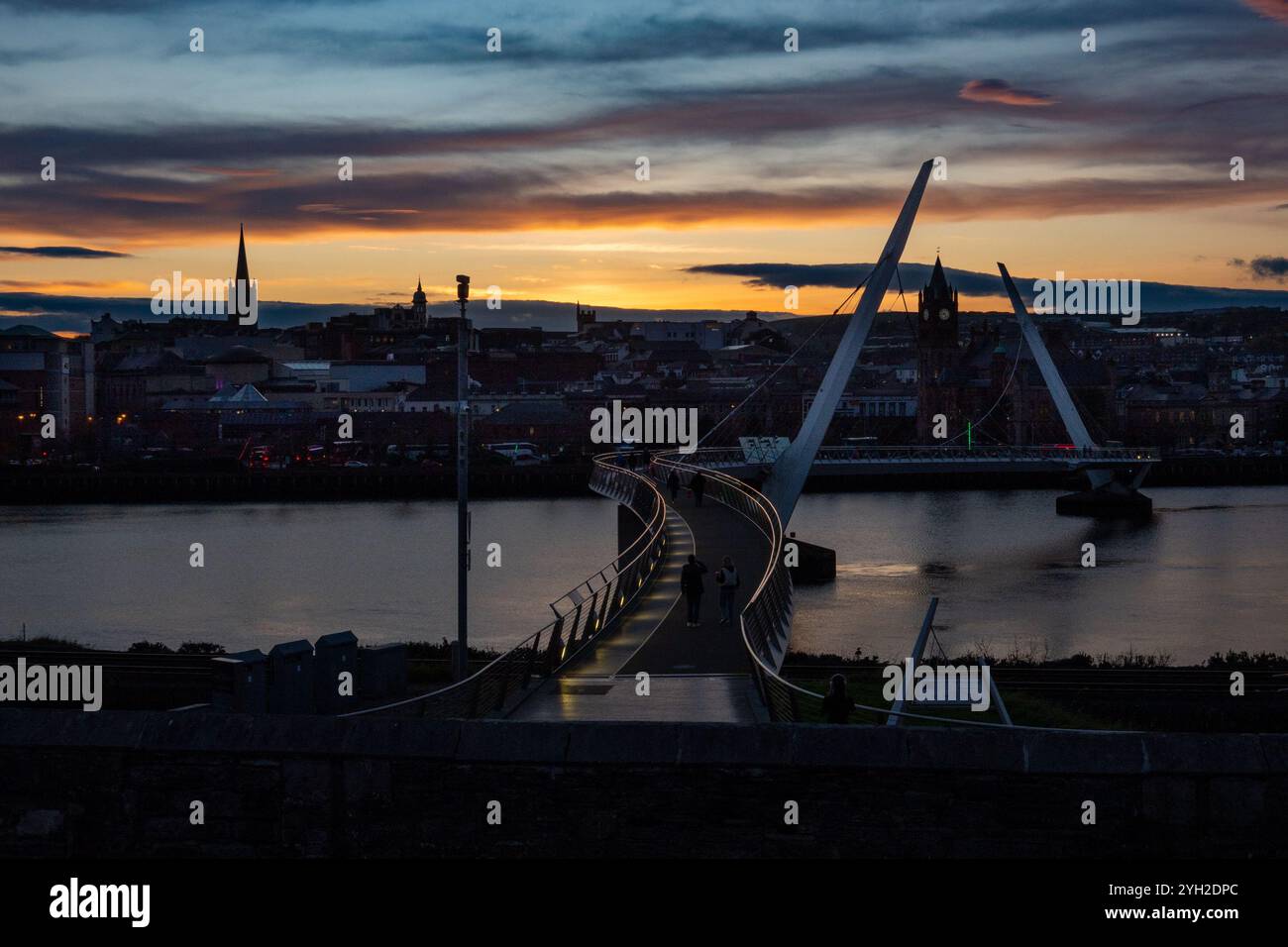 The Peace Bridge Stock Photo - Alamy
