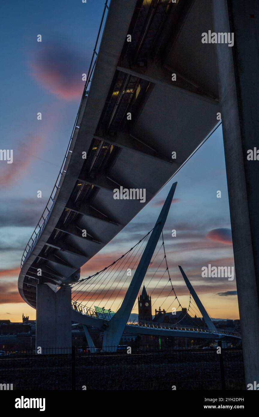 The Peace Bridge Stock Photo - Alamy