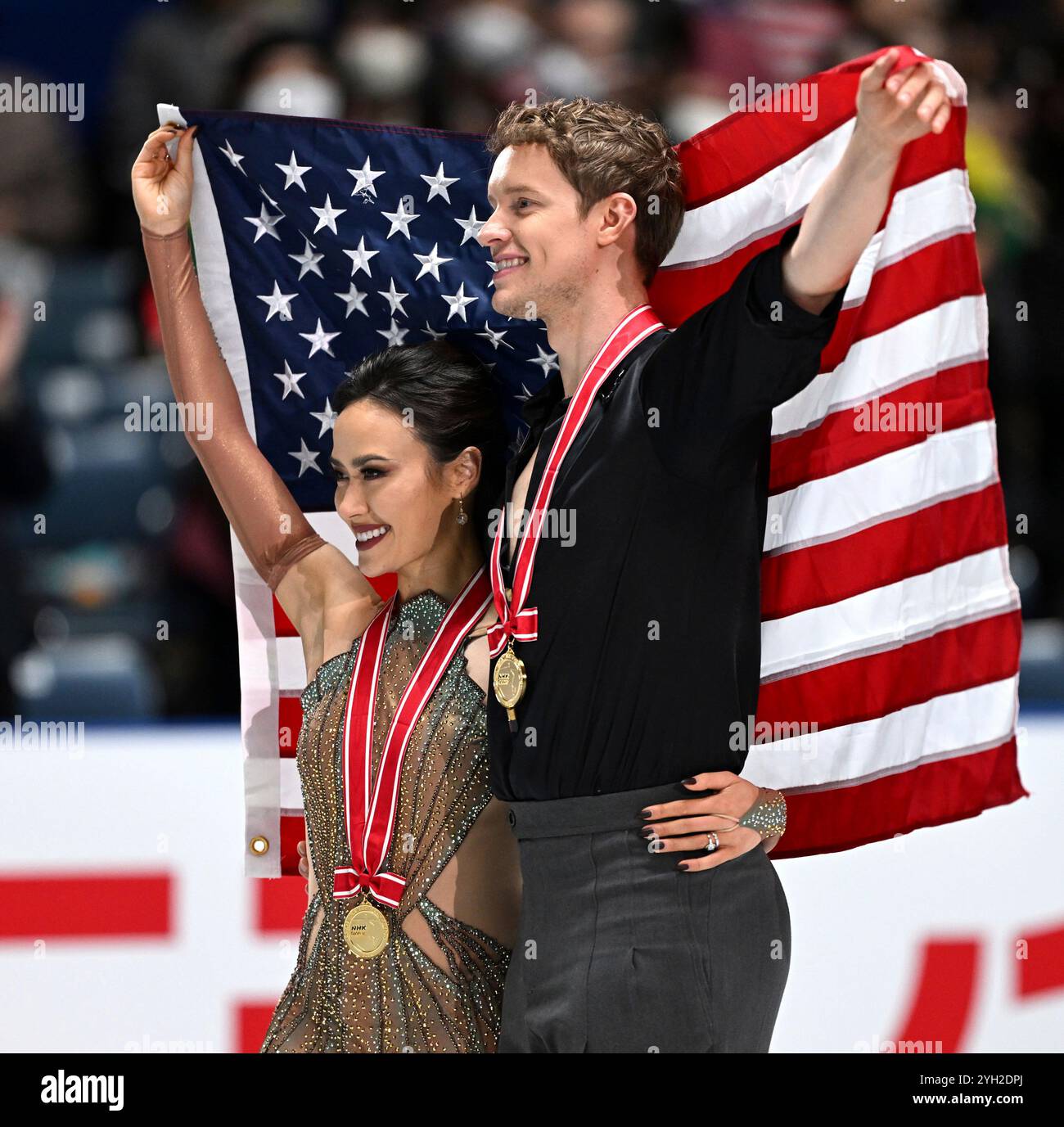 Madison CHOCK / Evan BATES of USA win gold medal in the Ice Dance of ...