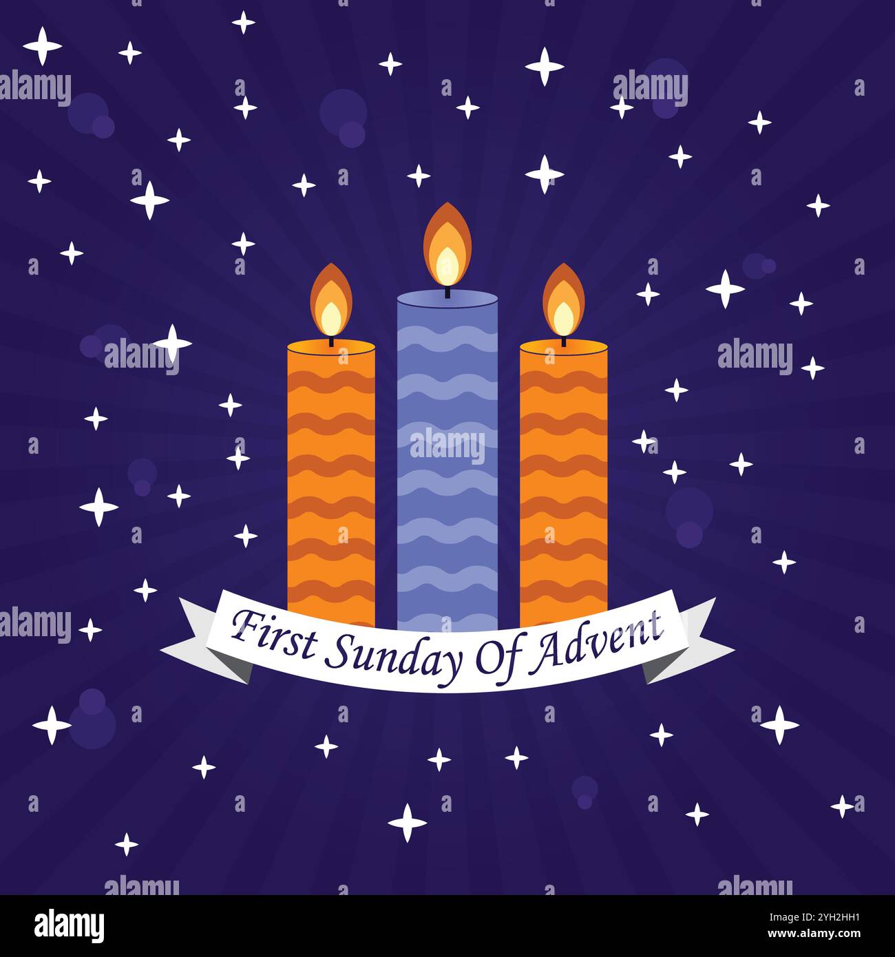 Advent greeting card Stock Vector Images - Alamy