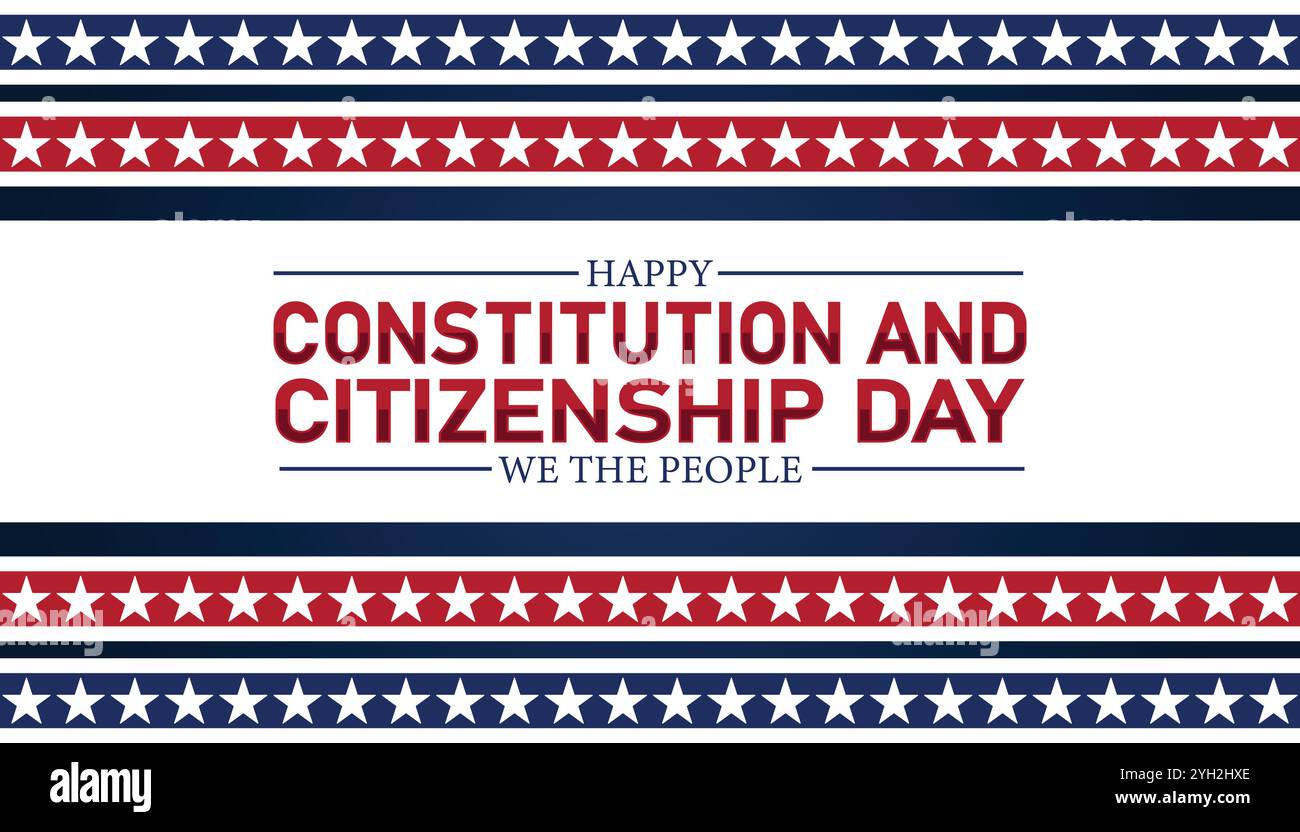 Happy Constitution And Citizenship Day wallpaper with shapes and ...