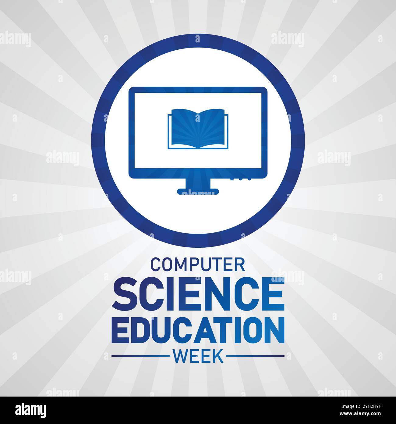 Computer Science Education Week. Holiday concept. Template for background, banner, card, poster ...