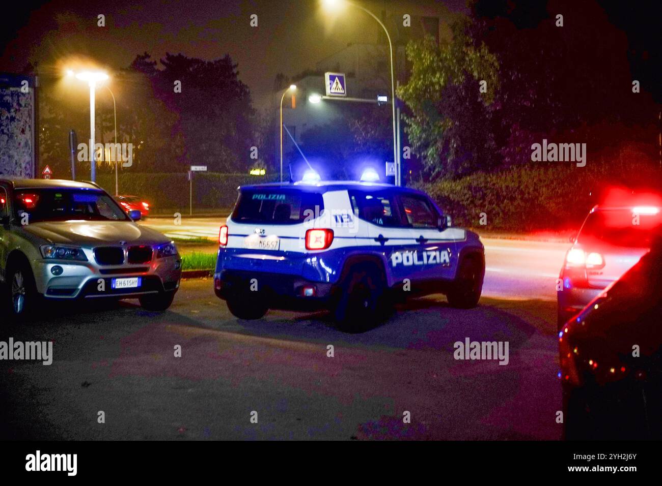 Traversetolo, Parma, Itally - November 6th 2024 Italian police car ...