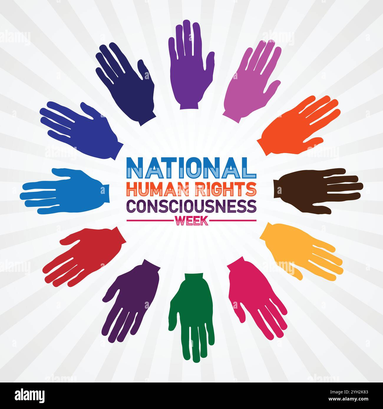 National Human Rights Consciousness Week. Holiday concept. Template for ...