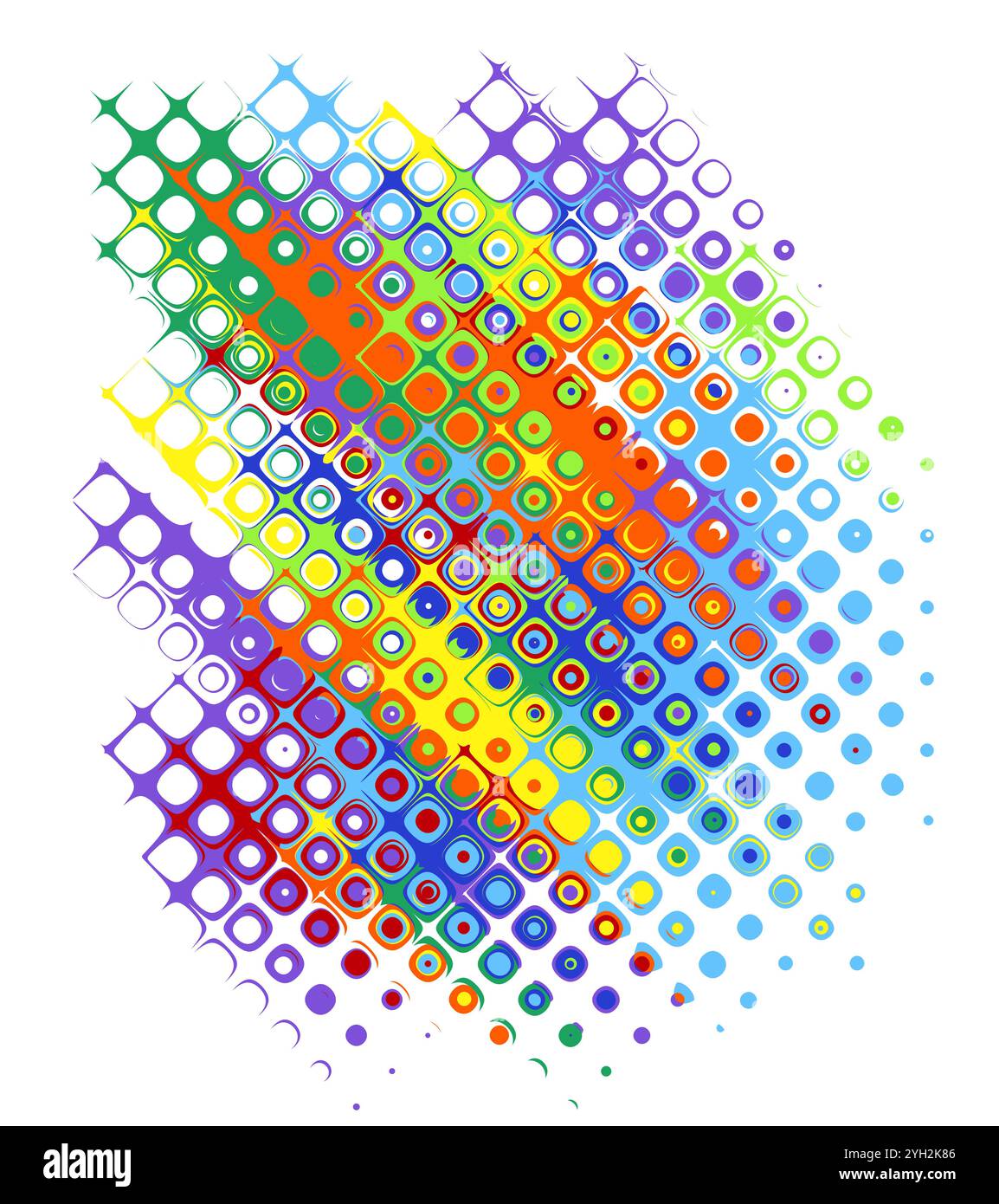 Abstract pattern of colorful shapes Cut Out Stock Images & Pictures - Alamy