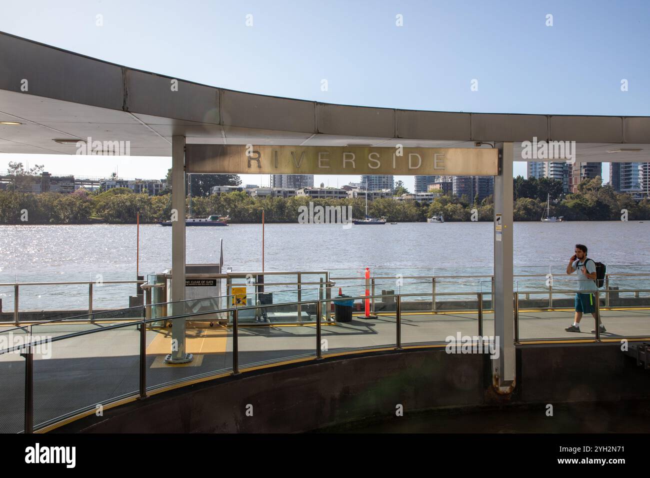 Brisbane, Queensland. 4th October 2024. Riverside ferry terminal in ...