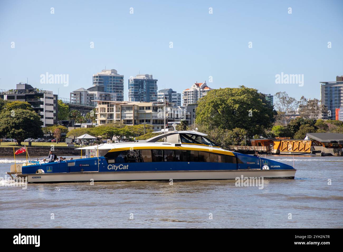 Brisbane, Queensland. 4th October 2024. A CityCat ferry on the Brisbane ...