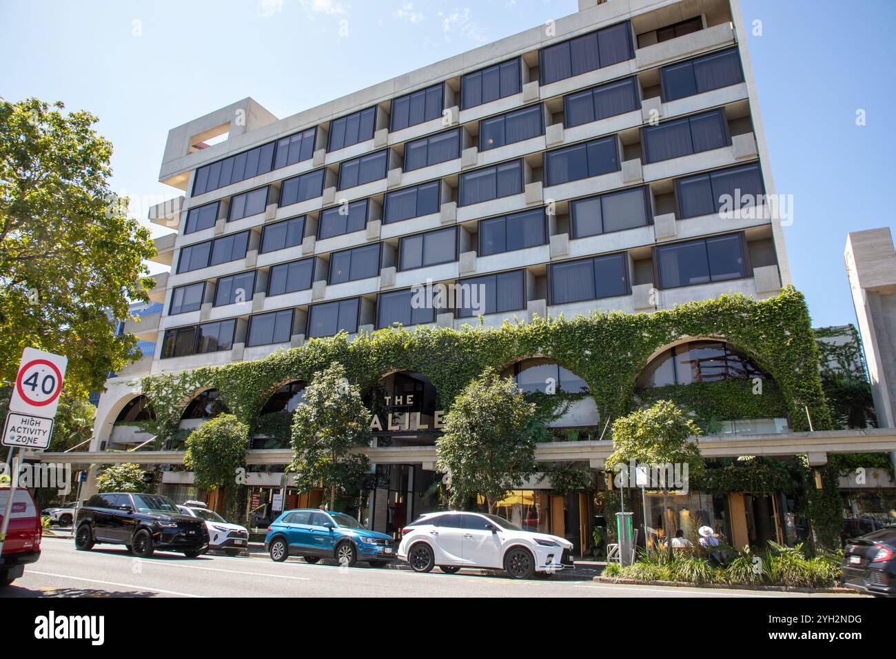 Brisbane, Queensland. 4th October 2024. Shops and The Calile Hotel ...