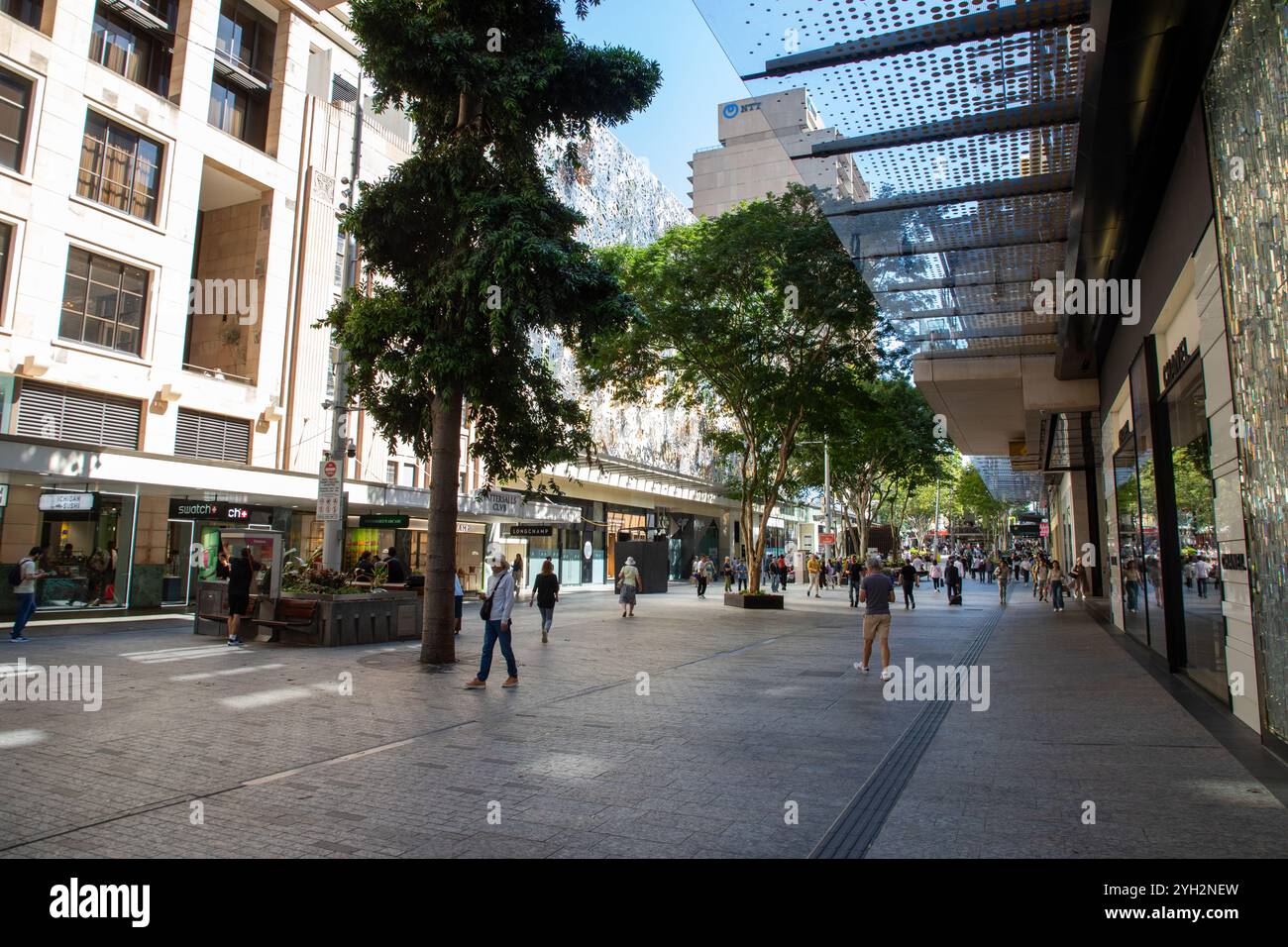 Brisbane, Queensland. 4th October 2024. Queen Street Mall shopping ...