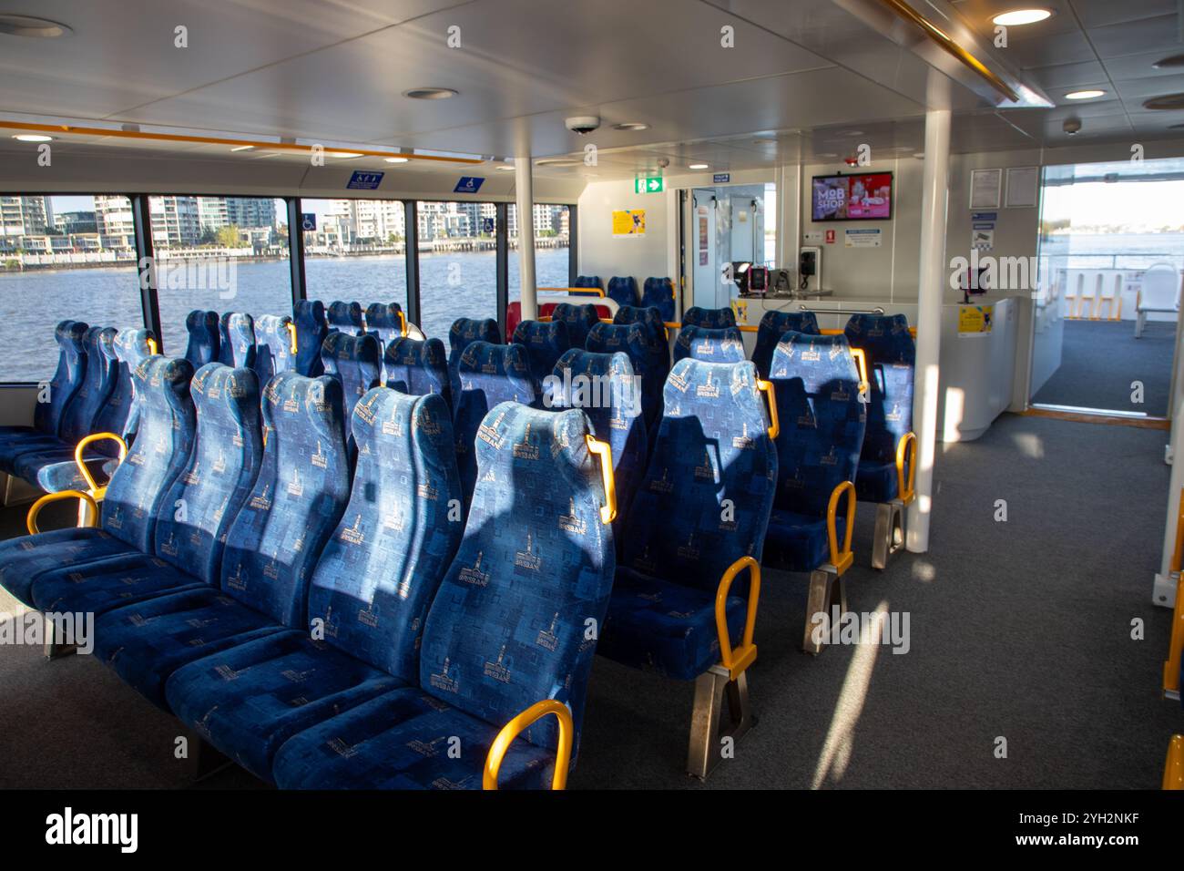 Brisbane, Queensland. 4th October 2024. The inside of a CityCat ferry ...