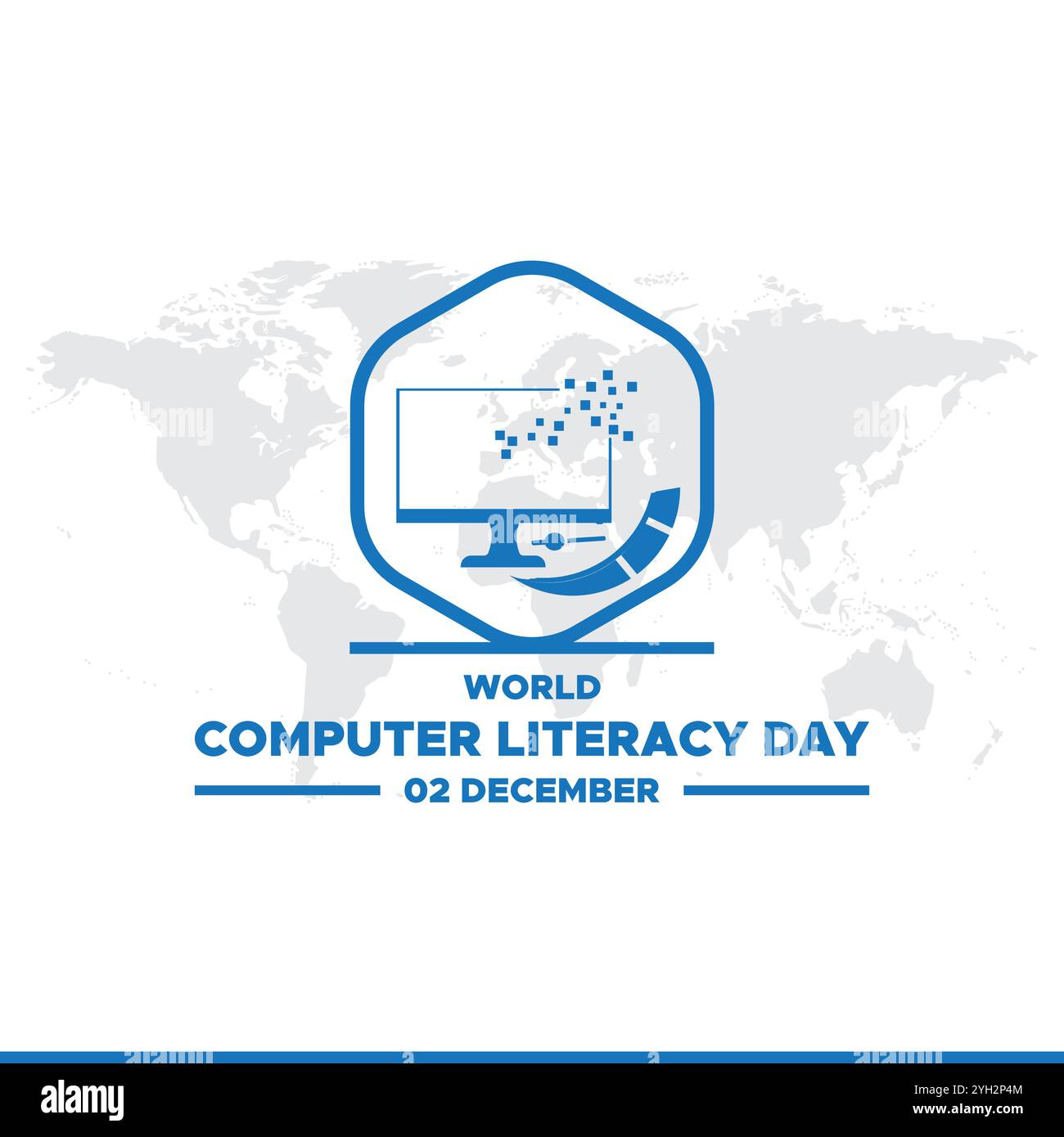 World computer literacy day illustration, World Computer Literacy Day ...