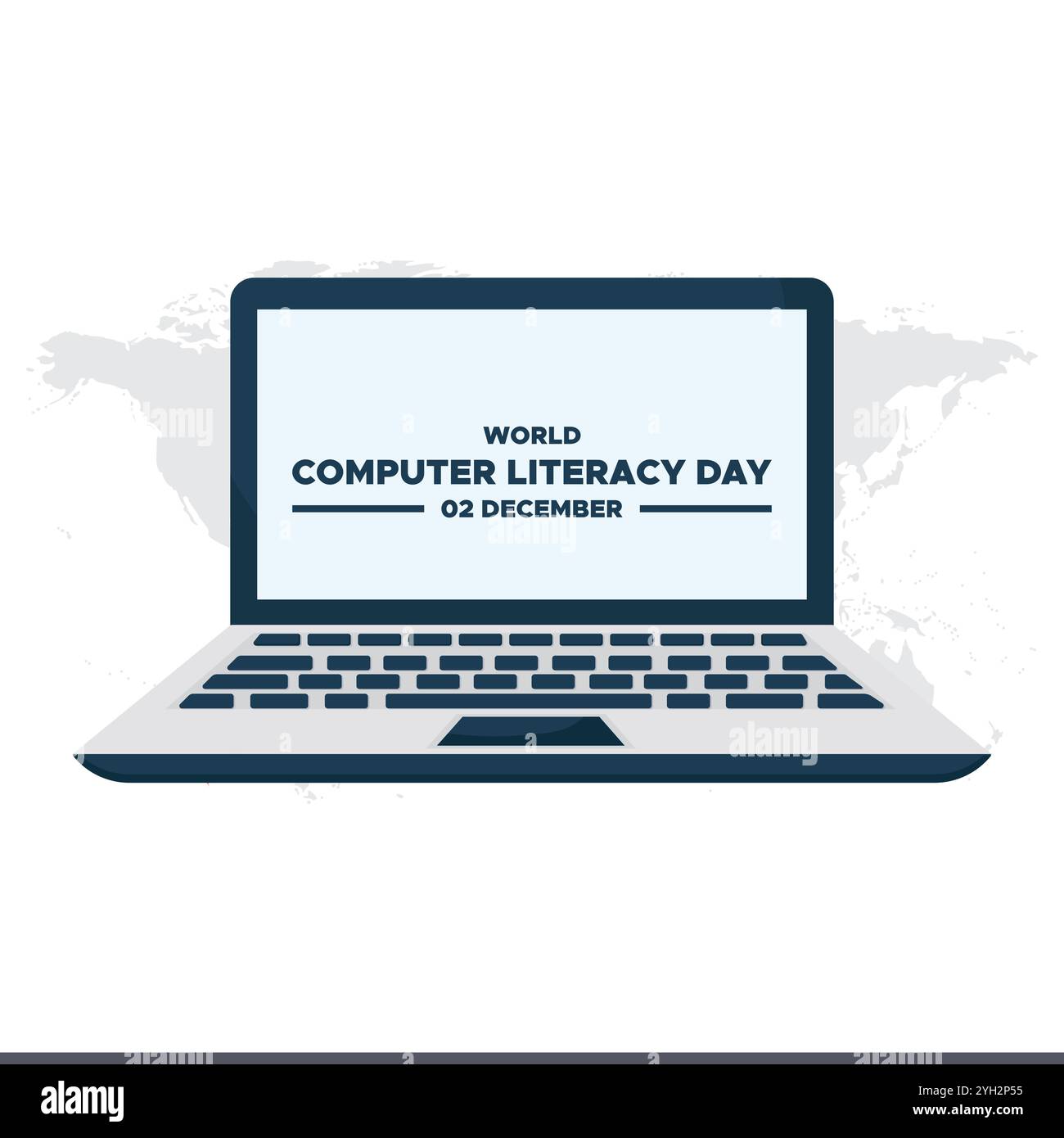 World computer literacy day illustration, World Computer Literacy Day ...