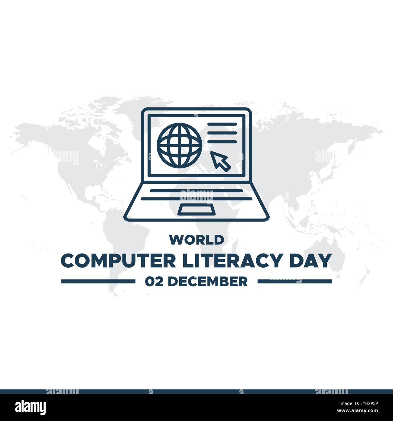 World computer literacy day illustration, World Computer Literacy Day ...