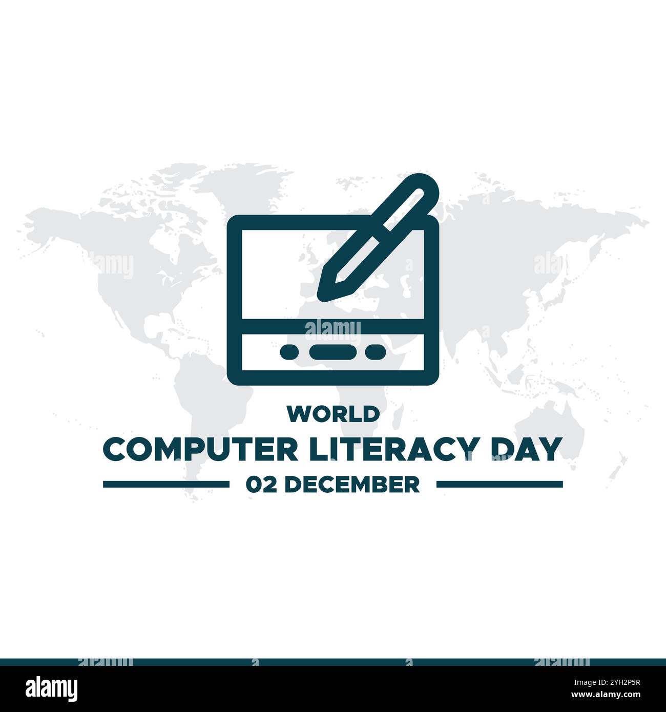 World computer literacy day illustration, World Computer Literacy Day ...