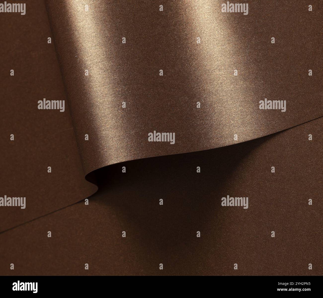 Glossy designer paper with a rich chocolate brown and coppery gradient ...