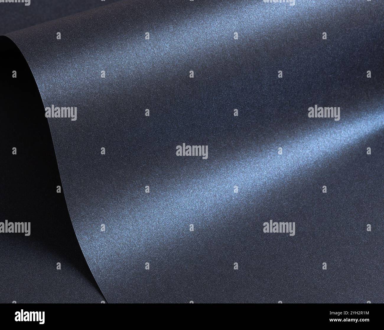 Glossy designer paper background with a deep navy blue gradient and a ...
