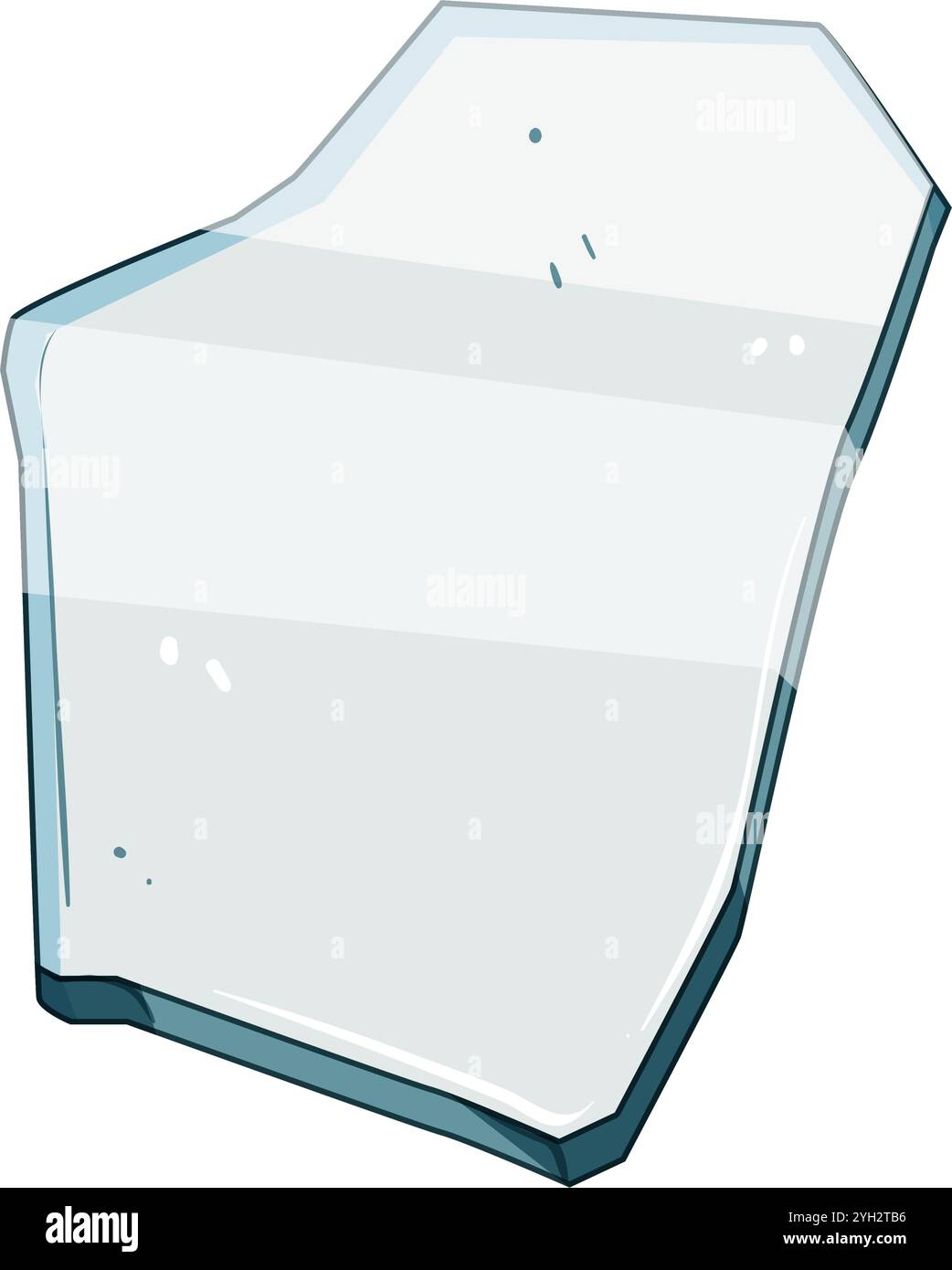 splinter glass broken shard cartoon vector illustration Stock Vector ...