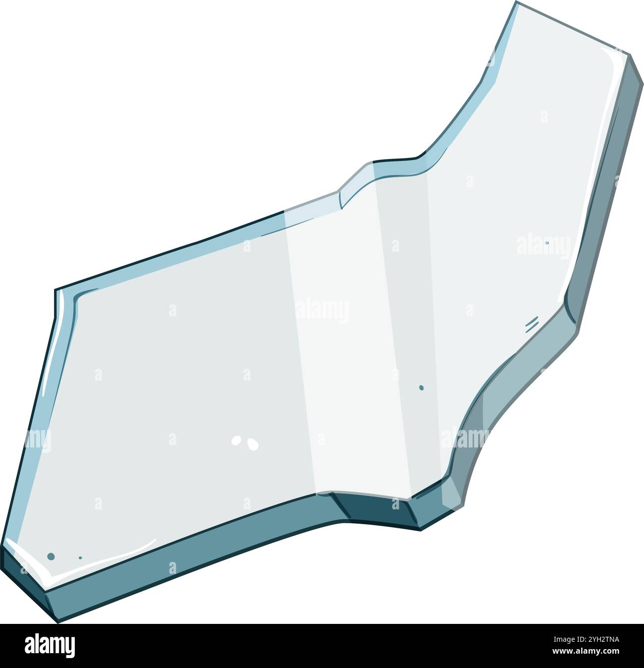 Edge of broken glass Stock Vector Images - Alamy