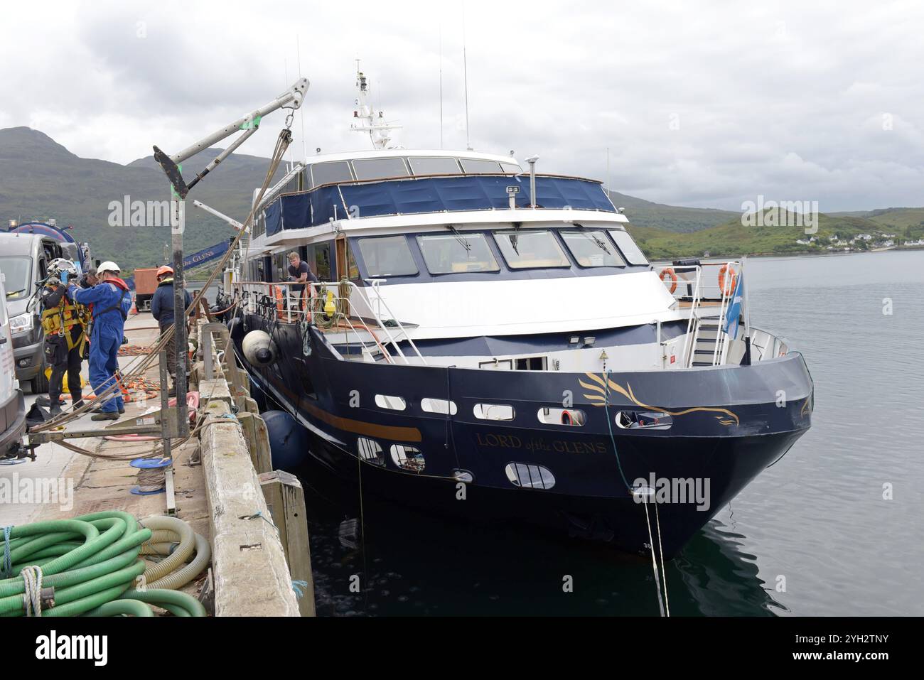 A commercial diver is prepared to dive for maintenance work on the trip ...