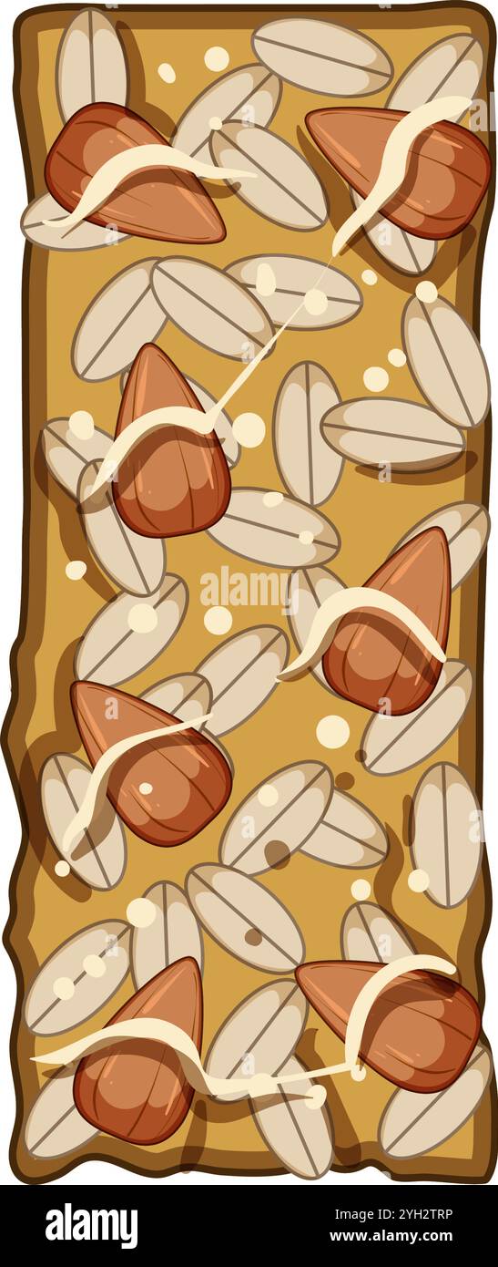 honey granola bar cartoon vector illustration Stock Vector Image & Art ...