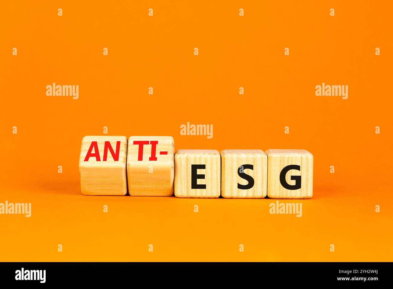 Anti-ESG environment social governance symbol. Concept word Anti-ESG on ...