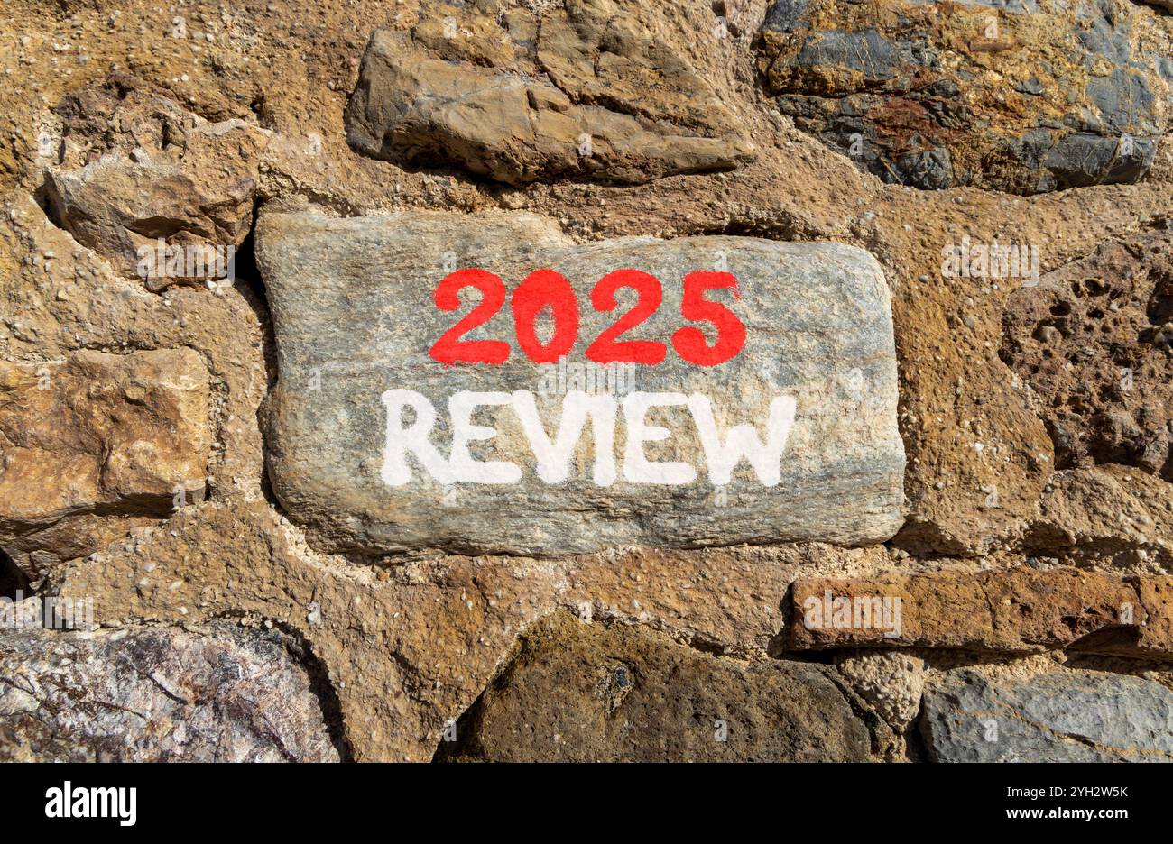 Planning 2025 review new year symbol. Concept words 2025 Review on ...