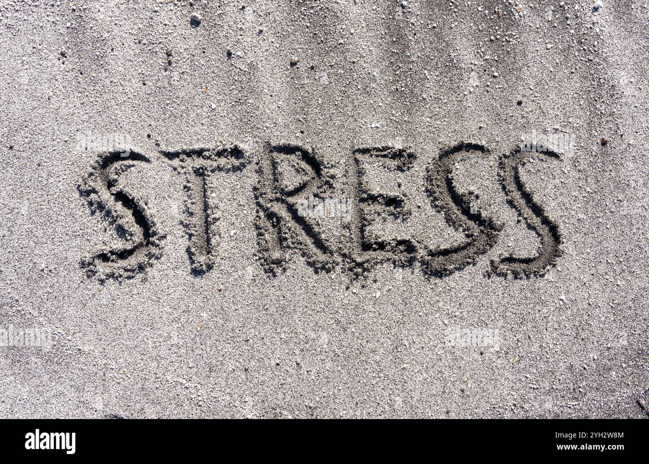 lifestyle and stress concept. Concept word Stress written on beautiful ...