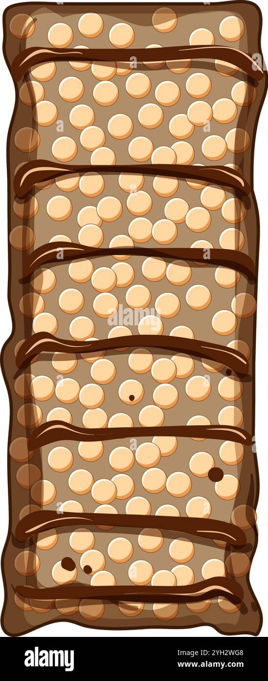 fiber granola bar cartoon vector illustration Stock Vector Image & Art ...