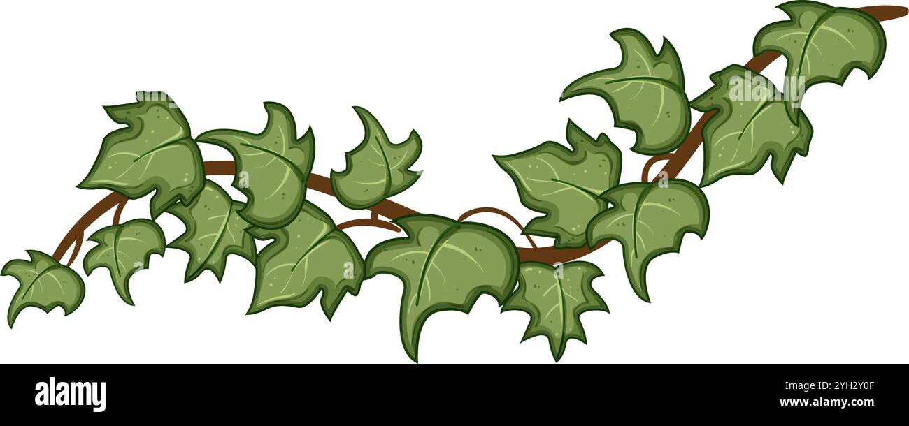 lush green ivy cartoon vector illustration Stock Vector Image & Art - Alamy